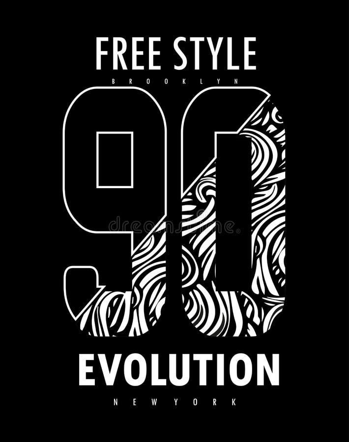 Evolution Typography for T Shirt Design Stock Vector - Illustration of ...