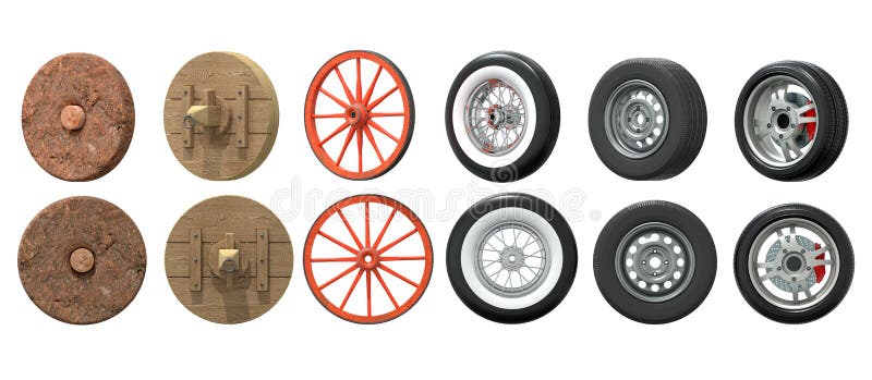 The Evolution of the Wheel, from a Primitive Stone Disk To a Car Alloy ...