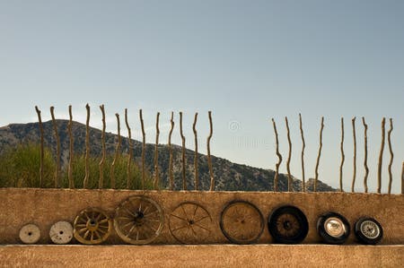 Evolution wheels . stock image. Image of improvement - 17103113