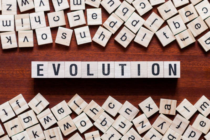 Evolution word concept stock photo. Image of copy, choice - 145332156