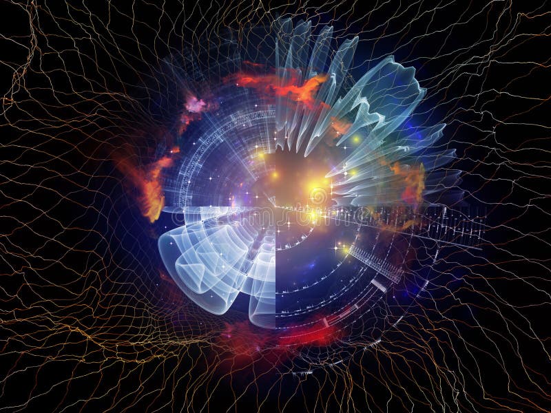 Evolving Abstract Visualization Stock Illustration - Illustration of ...