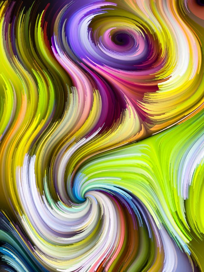 Evolving Color Flow stock illustration. Illustration of concept - 149980013