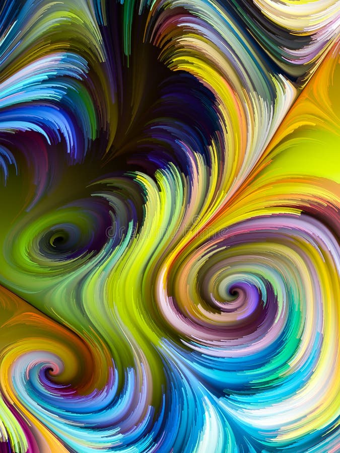 Evolving Color Flow stock illustration. Illustration of colored - 162783505