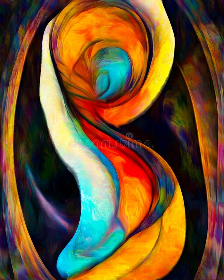 Evolving Colored Forms stock illustration. Illustration of element ...