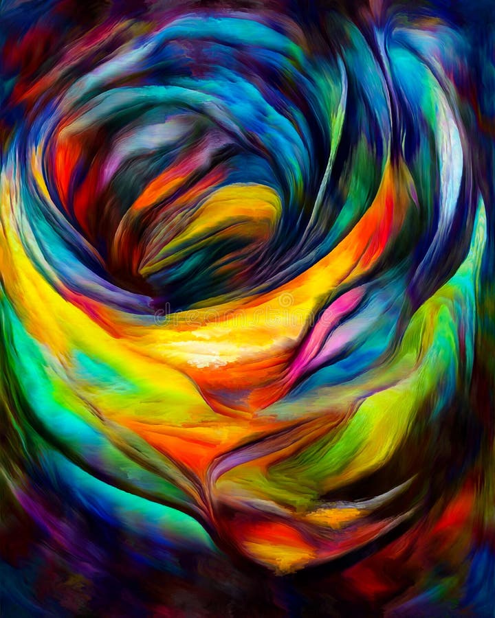 Evolving Colored Forms stock illustration. Illustration of wallpaper ...