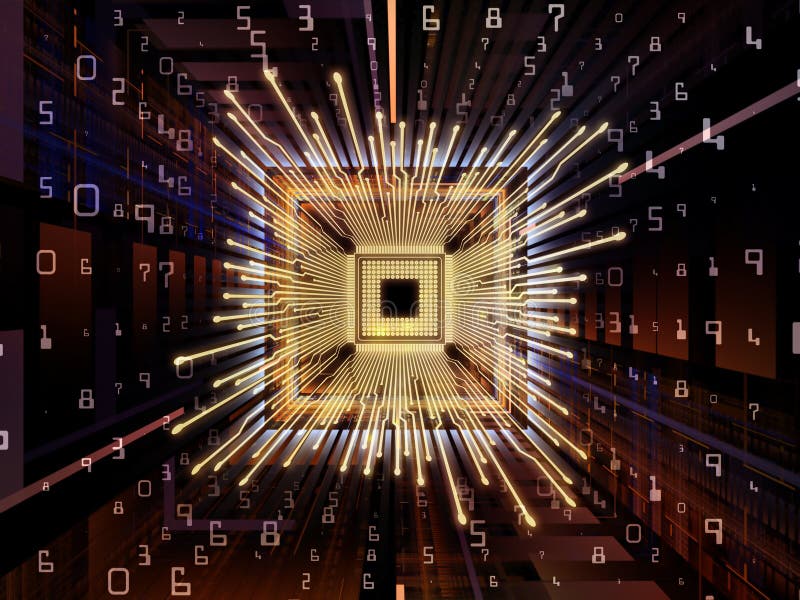 Evolving Computer CPU stock illustration. Illustration of design - 98267146