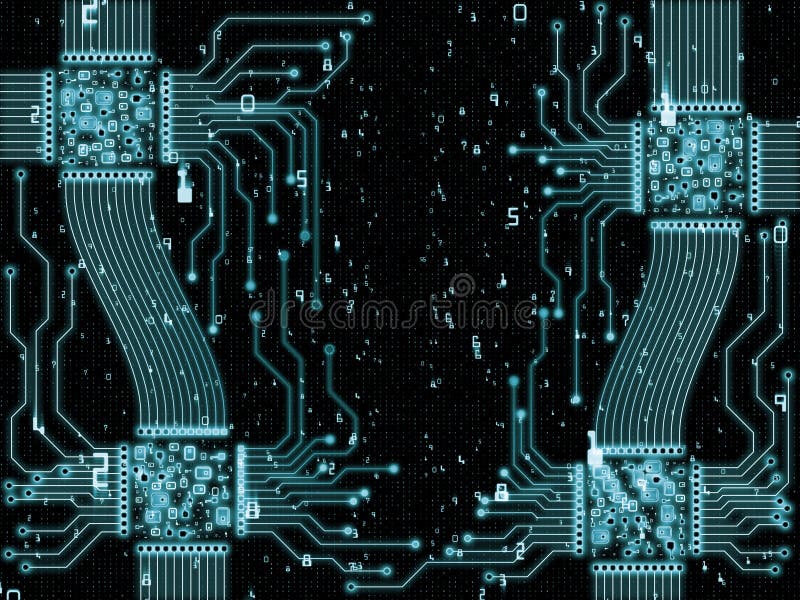 Evolving CPU Realm stock illustration. Illustration of backdrop - 93710352