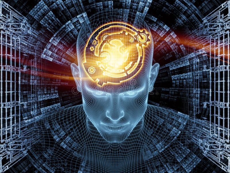 Evolving Digital Identity stock illustration. Illustration of abstract ...