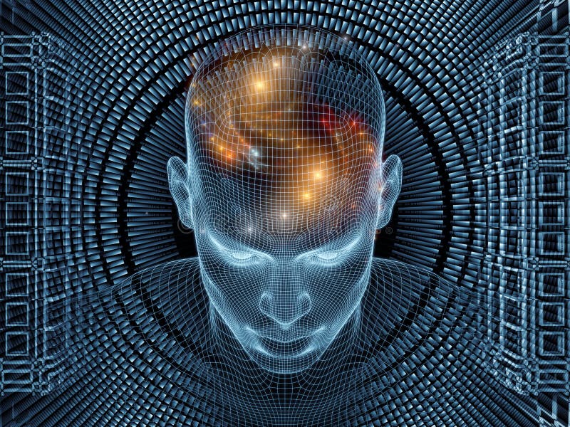 Evolving Digital Identity stock illustration. Illustration of awareness ...