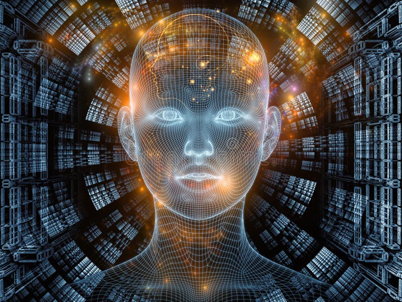 Evolving Digital Identity stock illustration. Illustration of ...