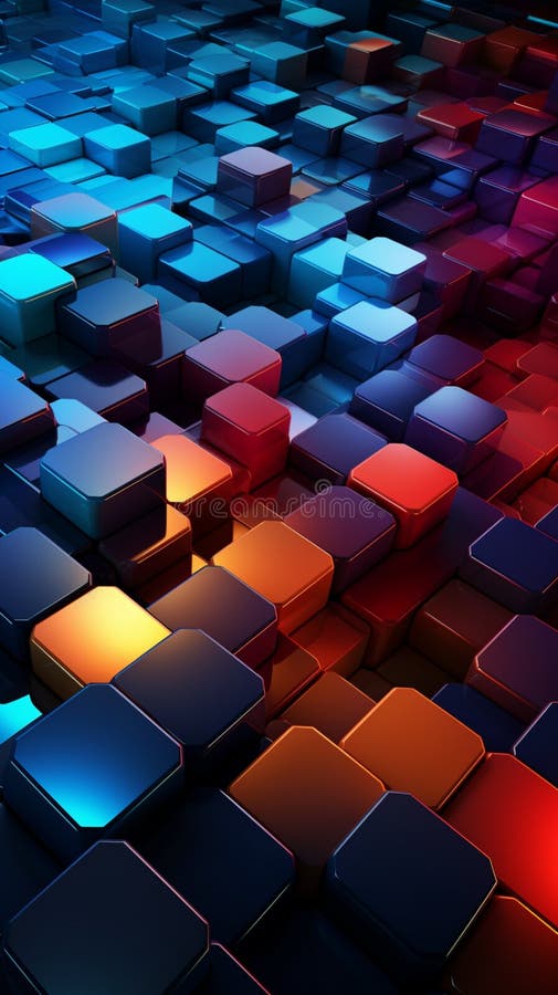 Evolving Gradient Geometry Abstract Shapes Interplay, Crafting a ...