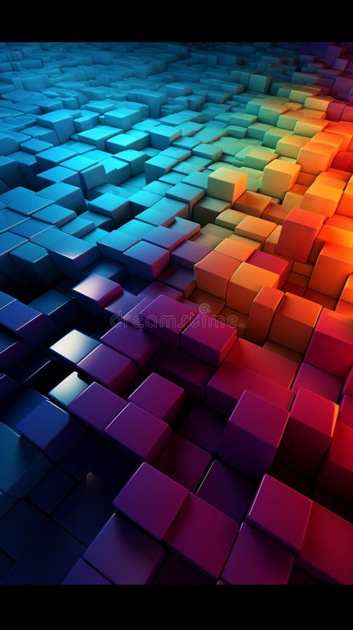 Evolving Gradient Geometry Abstract Shapes Interplay, Crafting a ...