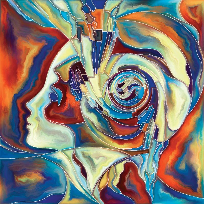 Evolving Inner Connection stock illustration. Illustration of paint ...