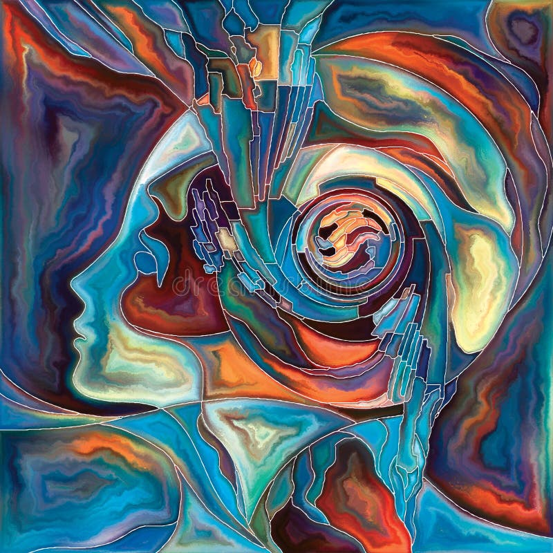 Evolving Inner Connection stock illustration. Illustration of abstract ...