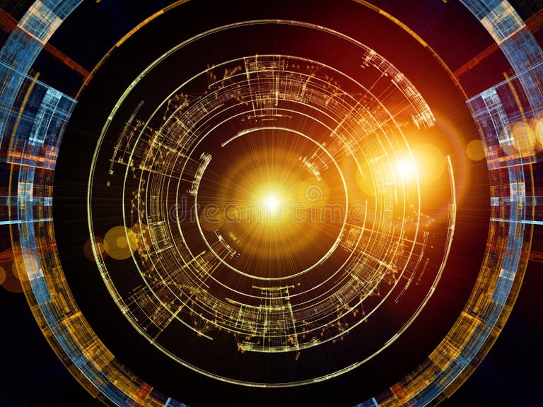 Evolving Integers stock illustration. Illustration of disc - 122389789