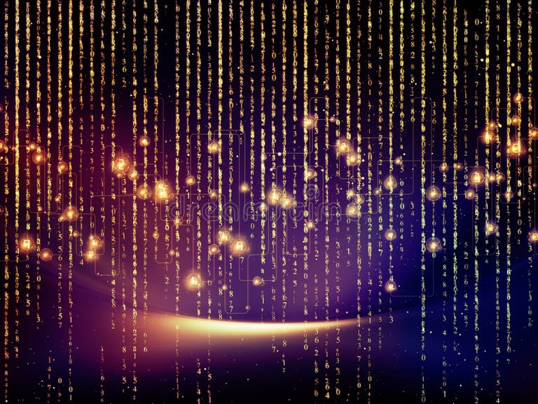 Evolving Integers stock illustration. Illustration of composition ...