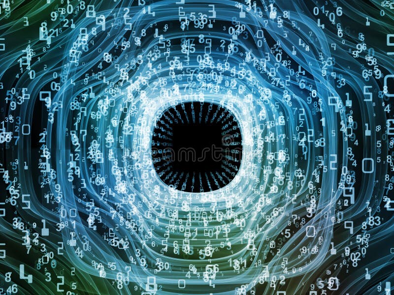 Evolving Integers stock illustration. Illustration of code - 83726881