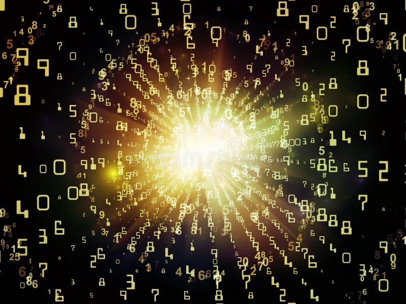 Evolving Integers stock illustration. Illustration of data - 85001433