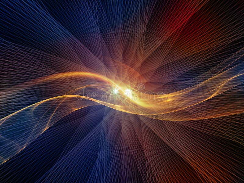 Evolving Light Waves stock illustration. Illustration of geometry ...