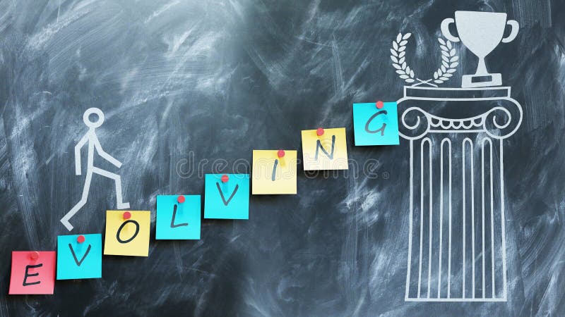 Evolving Make Steps To Success Stock Illustration - Illustration of ... Evolving Make Steps To Success Stock Illustration - Illustration of ...