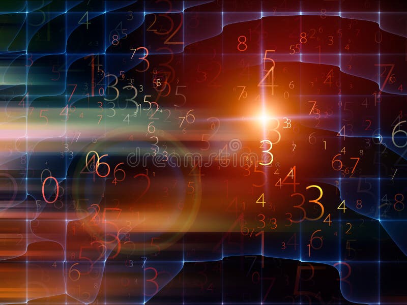 Evolving Numbers stock illustration. Illustration of computation - 85516995