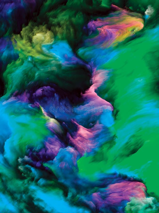 Paint Flow Synergy stock illustration. Illustration of multicolored ...