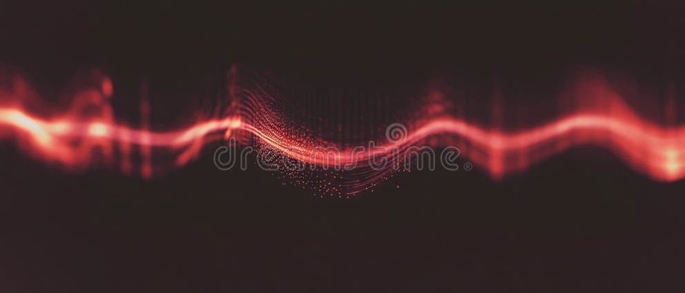 Vibrant 3D Sound Waves with Swirling Particles and Dynamic Visual ...