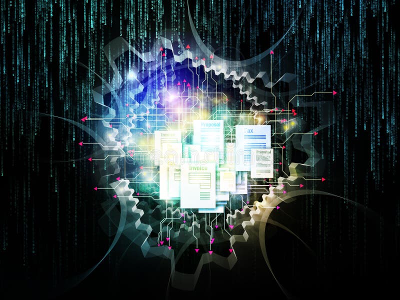 Evolving Technology stock illustration. Illustration of data - 25838433