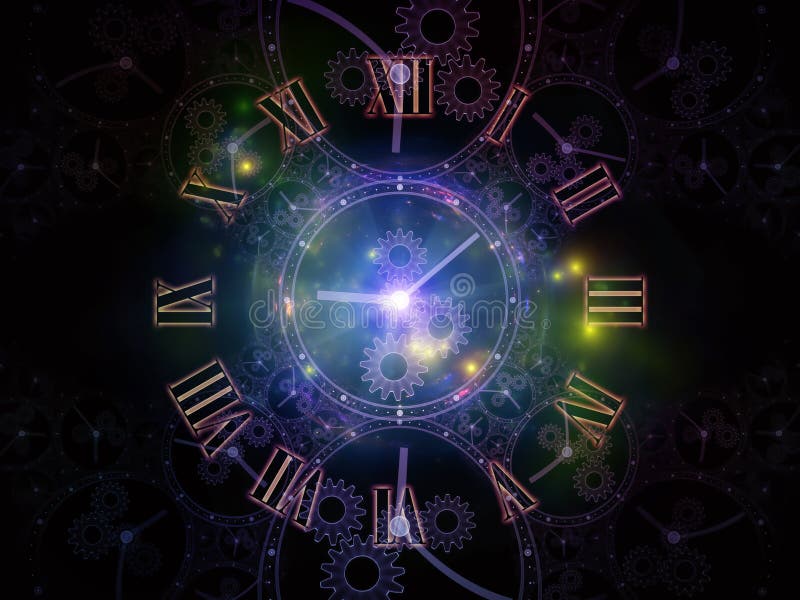 Evolving Temporal Realm stock illustration. Illustration of continuum ...