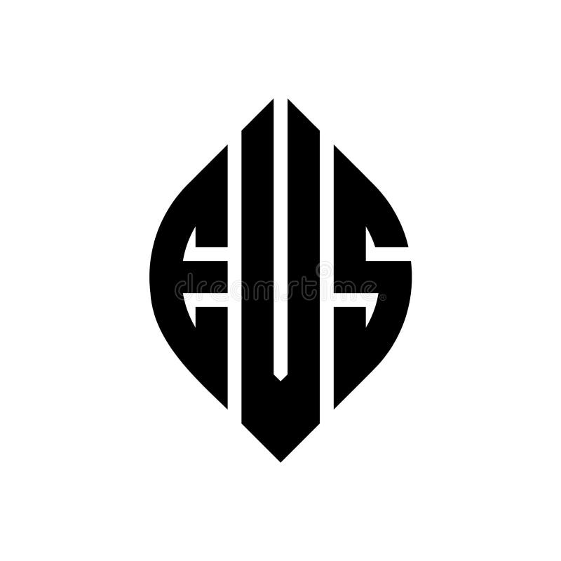 EVS Circle Letter Logo Design with Circle and Ellipse Shape. EVS ...