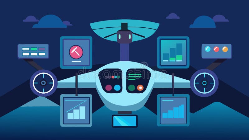 The EVTOL Features a Touch Screen Control Panel Allowing Passengers To ...