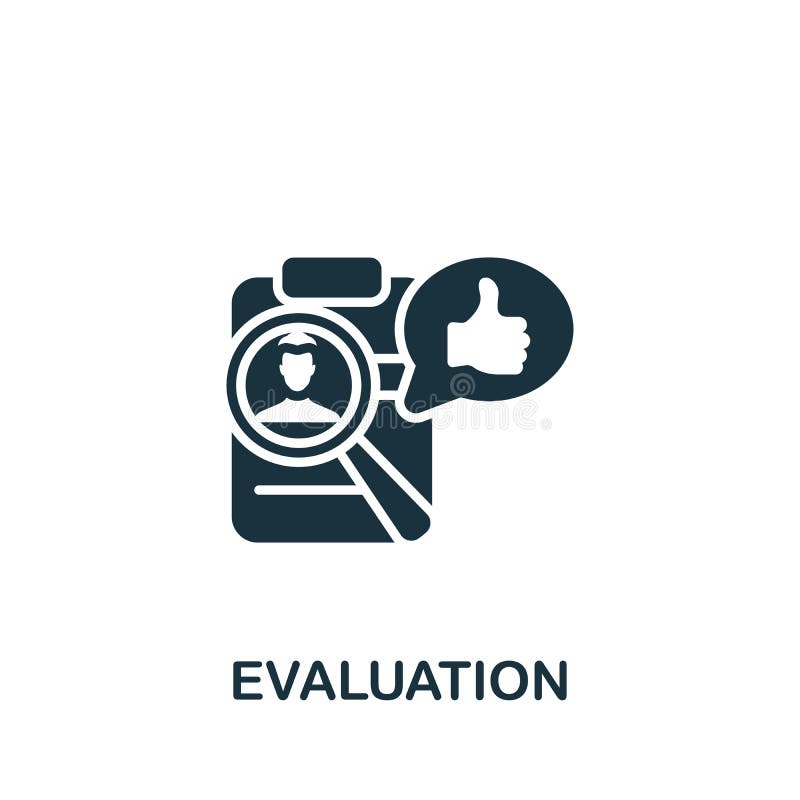 Evulation Icon. Monochrome Simple Talent Development Icon for Templates ...