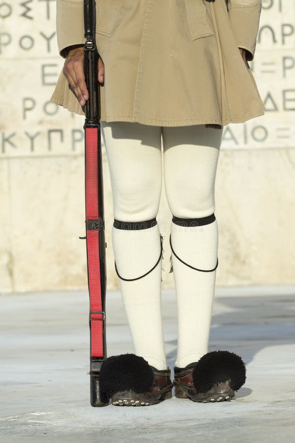 Evzoni guard stock image. Image of national, shoes, culture - 95743871