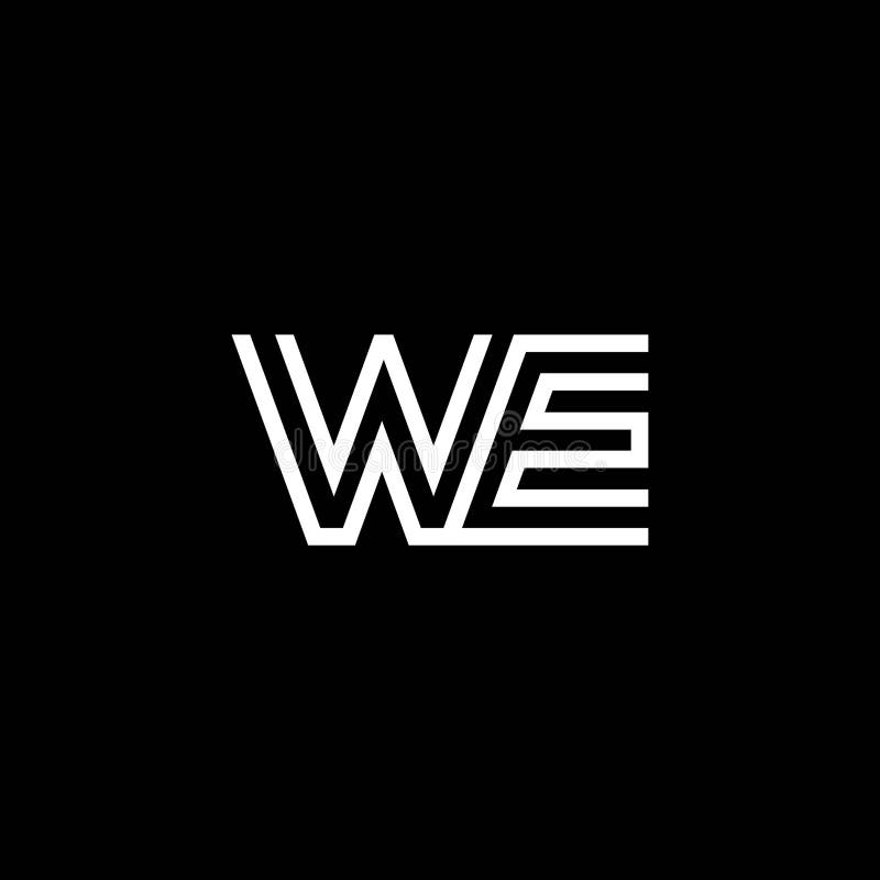 We or EW Abstract Letter Logo and Icon and Monogram Design with ...
