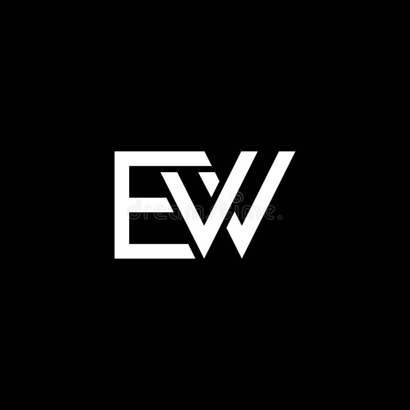 We or EW Abstract Letter Logo and Icon and Monogram Design with ...