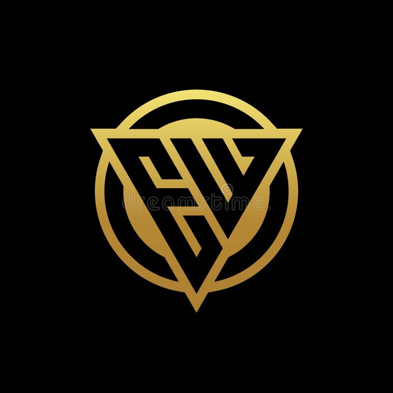 EW Logo Monogram with Triangle Shape and Circle Rounded Isolated on ...