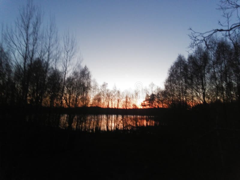 Evening lake stock photo. Image of eening, evening, sundown - 146117084