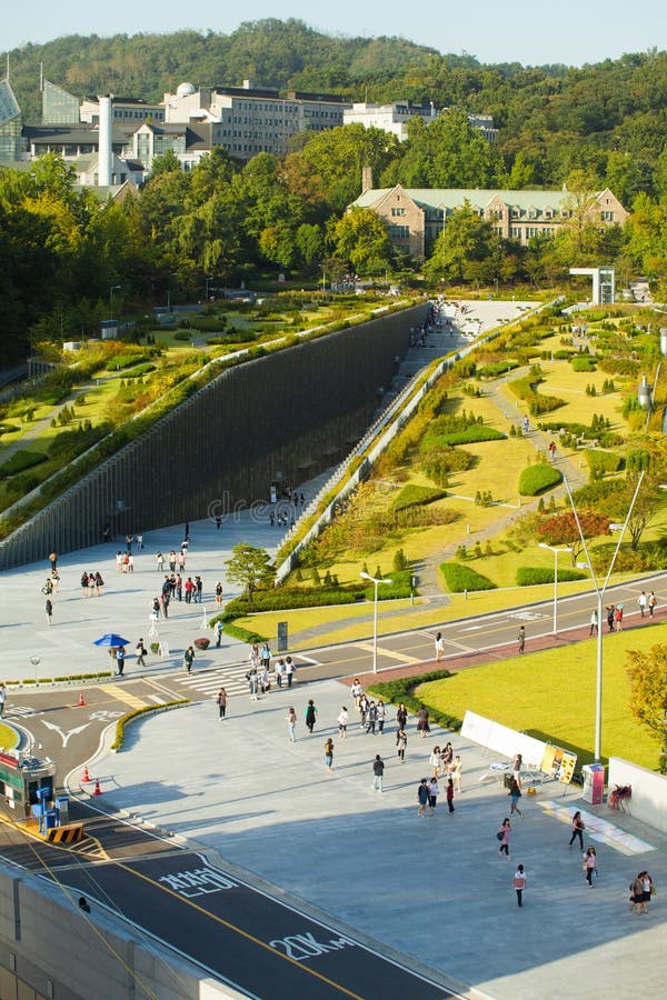 Ewha Womans University Campus Complex Aerial V Editorial Stock Image ...
