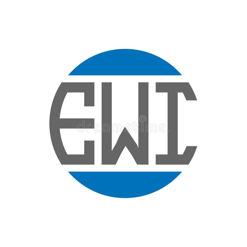 EWI Letter Logo Design on White Background. EWI Creative Initials ...