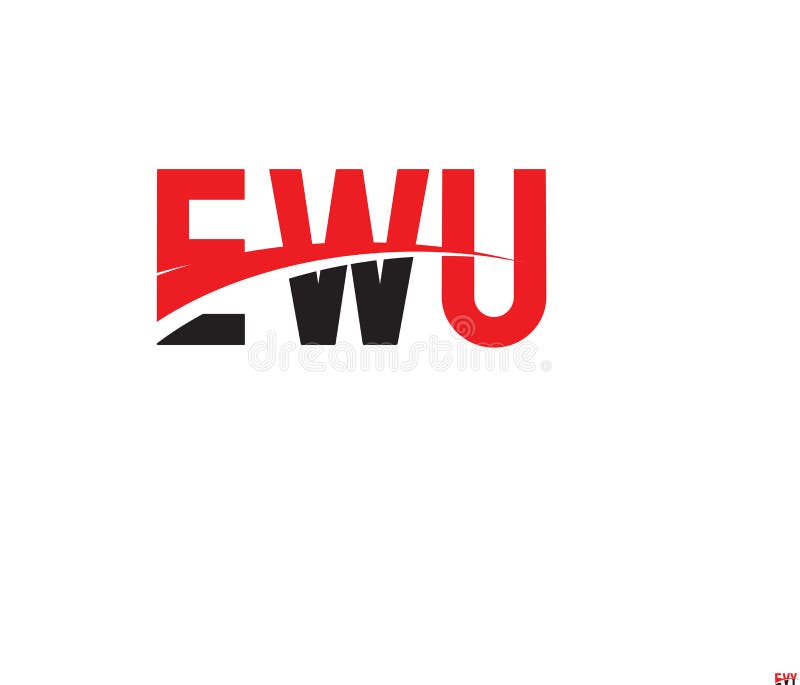 EWU Letter Initial Logo Design Vector Illustration Stock Vector ...