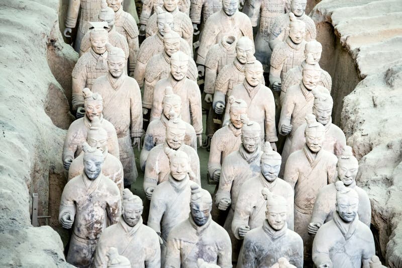 Exército do Terracotta imagem editorial. Imagem de curso - 29260605