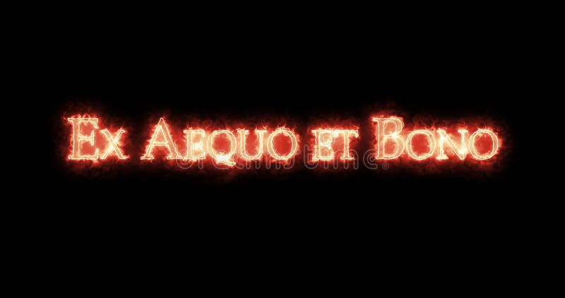 Ex Aequo Et Bono Written with Fire Stock Footage - Video of energy ...