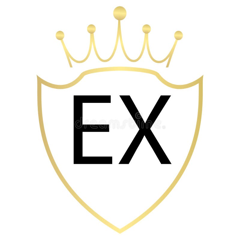 EX Letter Logo Design with Simple Style Stock Vector - Illustration of ...