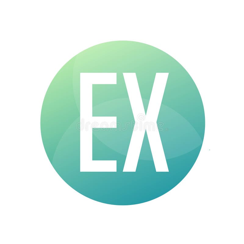 EX Letter Logo Design with Simple Style Stock Vector - Illustration of ...