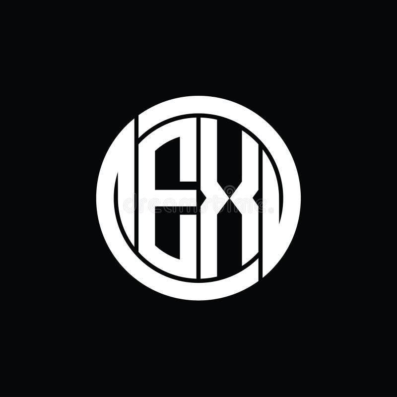 EX Logo Monogram Shield Inside Circle Shape Vector Images Design ...
