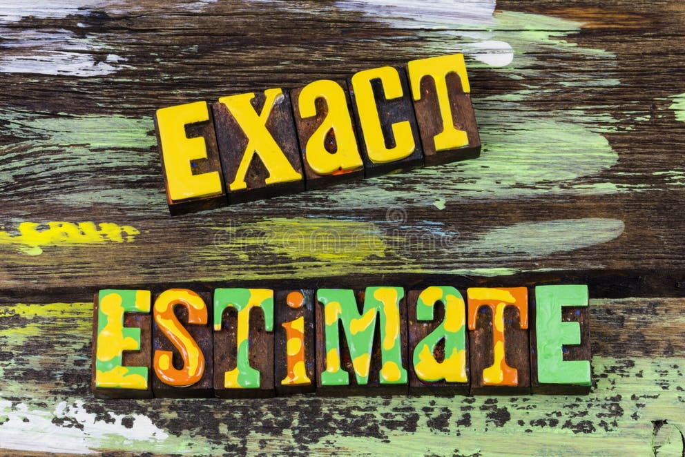 Exact Estimate Precision Measurement Approximate Estimation Guess Stock ...