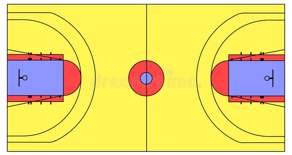 Scale Vector Basketball Court Stock Illustrations – 60 Scale Vector ...
