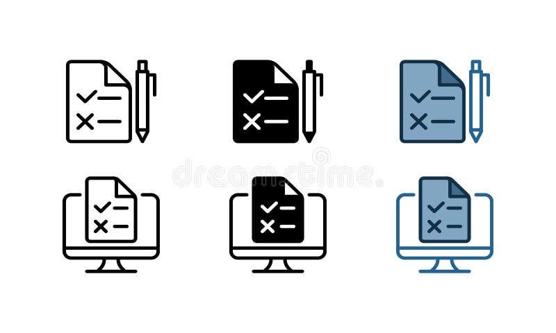 Written Test Icon Stock Illustrations – 400 Written Test Icon Stock ...