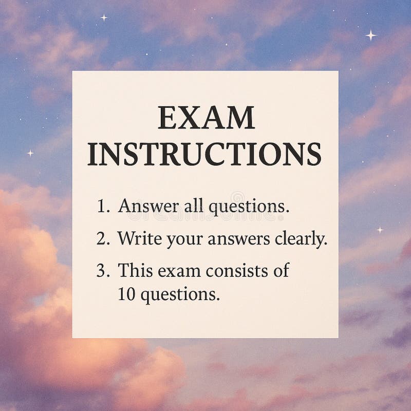 Exam Instructions Stock Illustrations – 174 Exam Instructions Stock ...