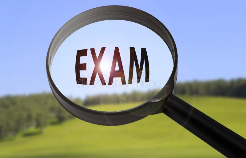 Exam stock image. Image of search, final, loupe, optical - 80655243